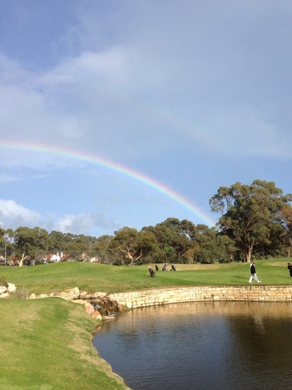 Rainbow golf editorial stock photo. Image of beautiful - 43616463