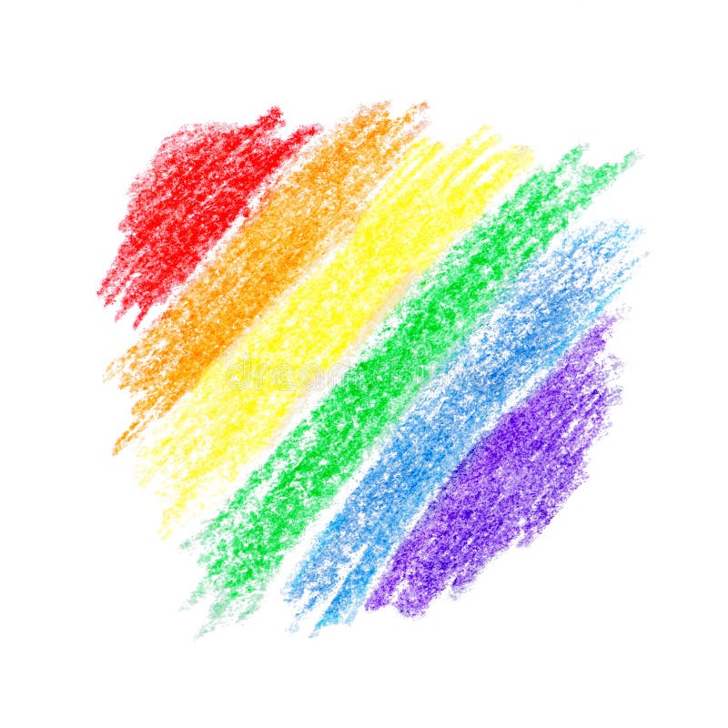Rainbow Gradient Made with Paint Strokes Stock Image - Image of color ...