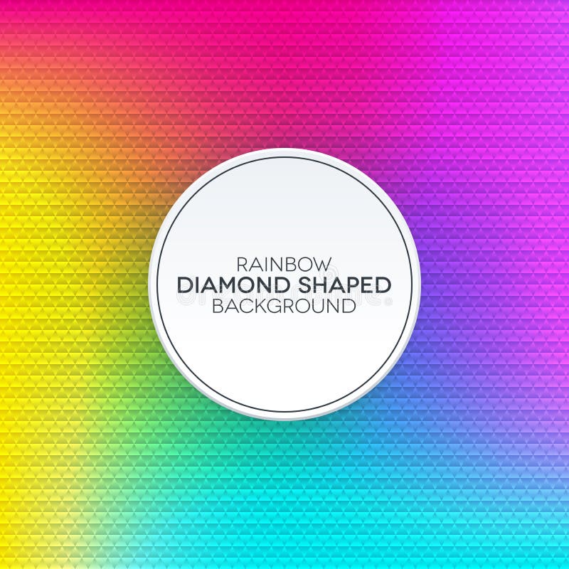 Rainbow Gradient Background with Diamond Shaped Texture Stock ...