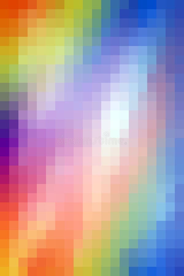 Rainbow Gradient Background Pixel Mosaic Tile. Vertical Image Stock ...