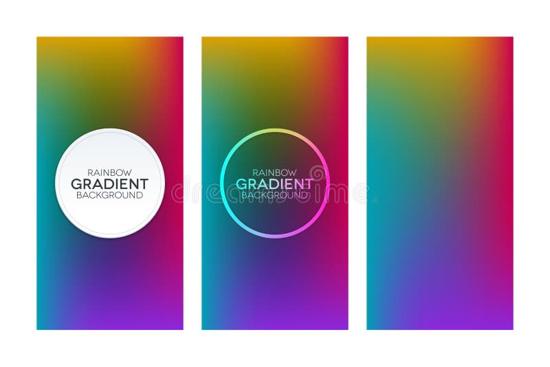 Rainbow Gradient Banner Set Stock Illustration - Illustration of ... Rainbow Gradient Banner Set Stock Illustration - Illustration of ...