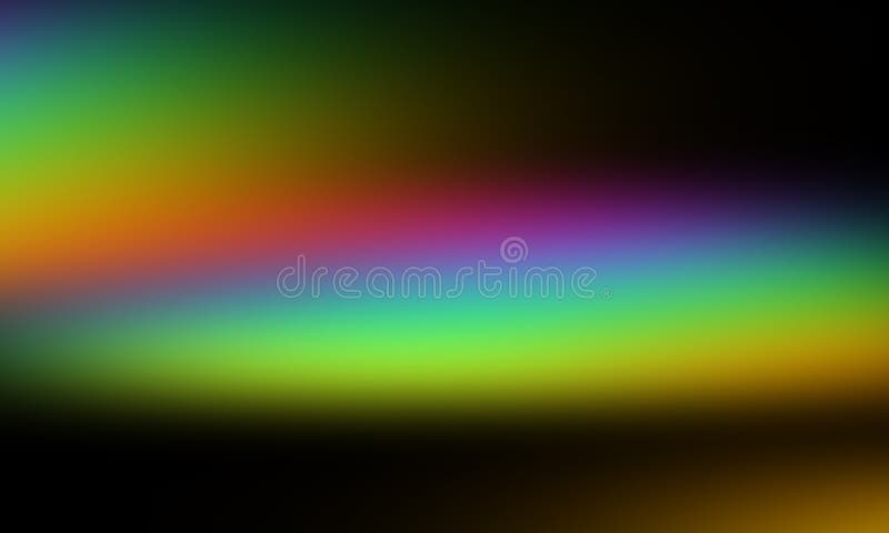 Rainbow Gradient on Black Background. Stock Illustration - Illustration ...