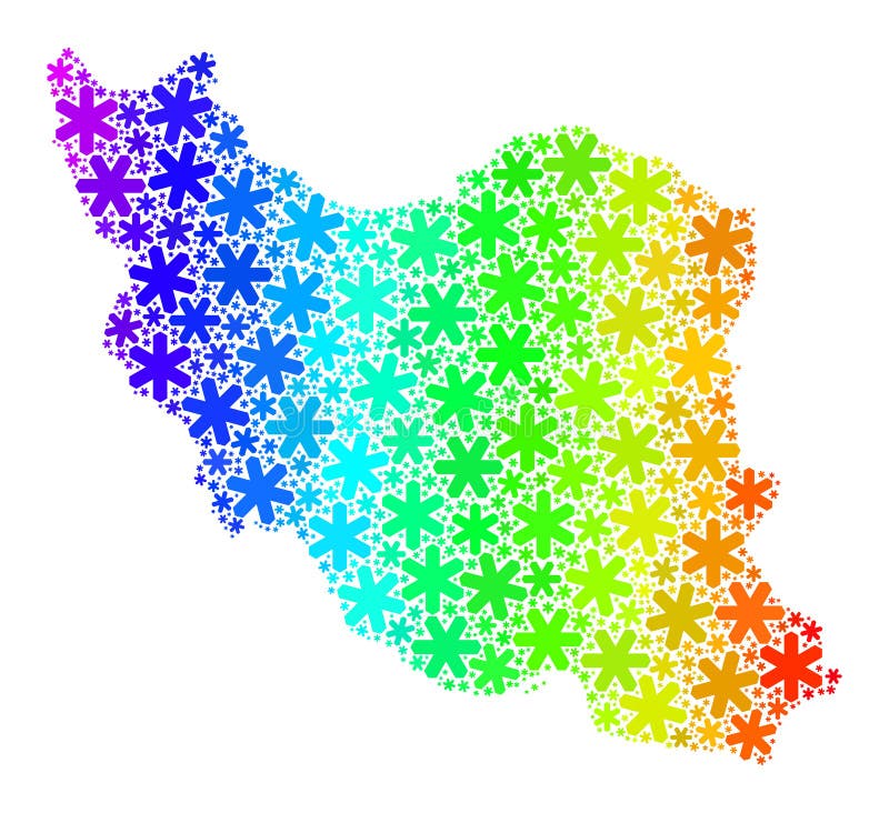 Gradient Iran map stock vector. Illustration of cartography - 158756220