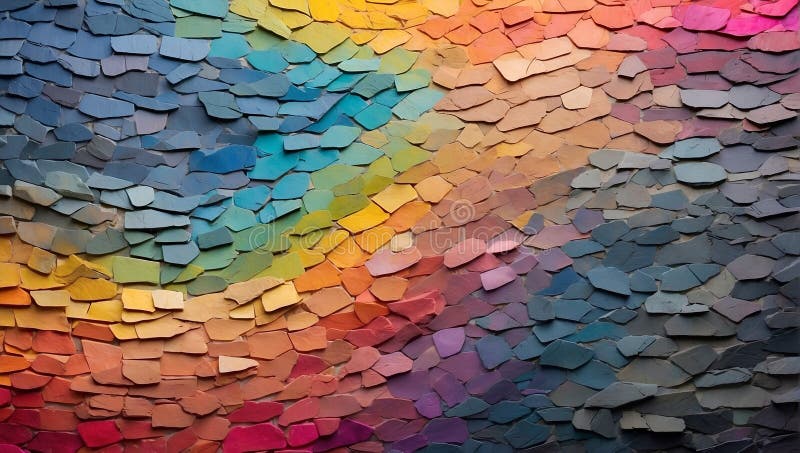 Rainbow Gradient Marvel: Dynamic Slate Delight. AI Generate Stock ...