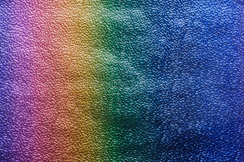 Rainbow Gradient Textural Background. Textured Metallic Paper or Foil ...