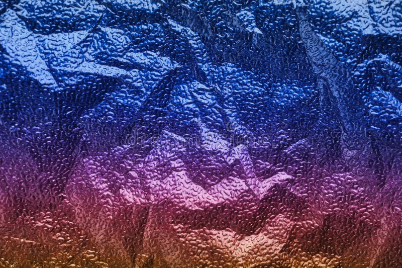 Rainbow Gradient Textural Background. Wrinkled Folded Paper or Foil ...
