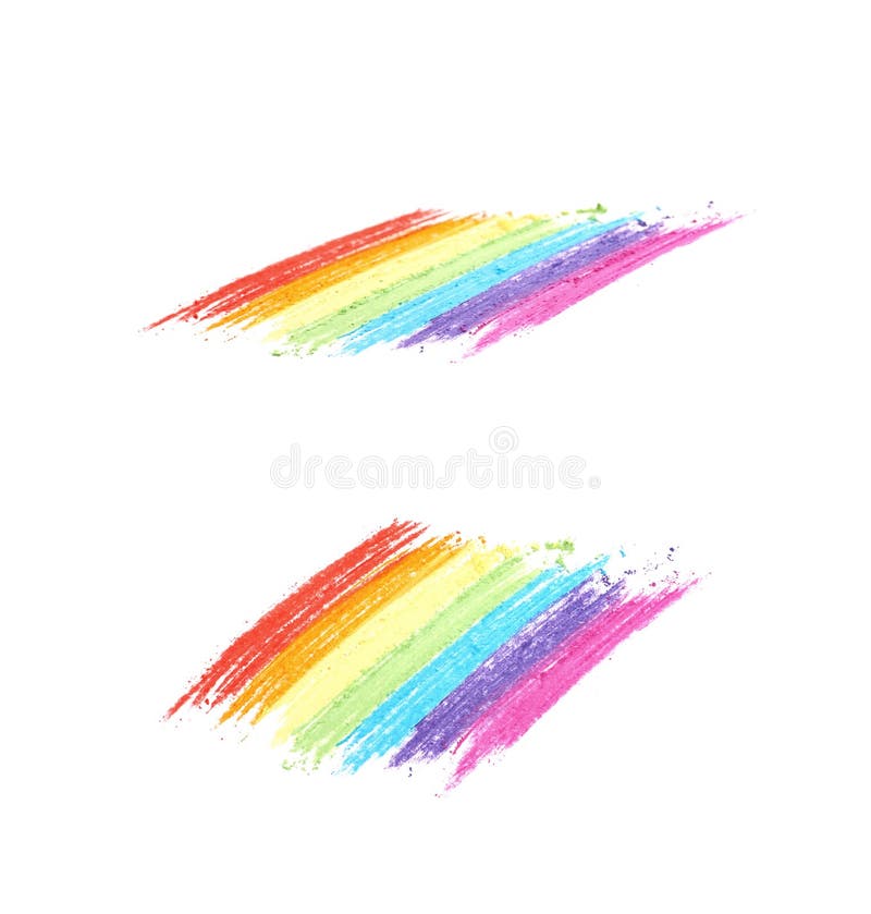Rainbow Gradient Traces of Pastel Chalk Stock Photo - Image of artistic ...