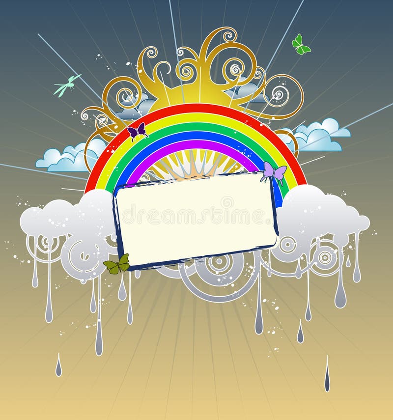 Rainbow Graphic stock vector. Illustration of summer, rays - 3028359
