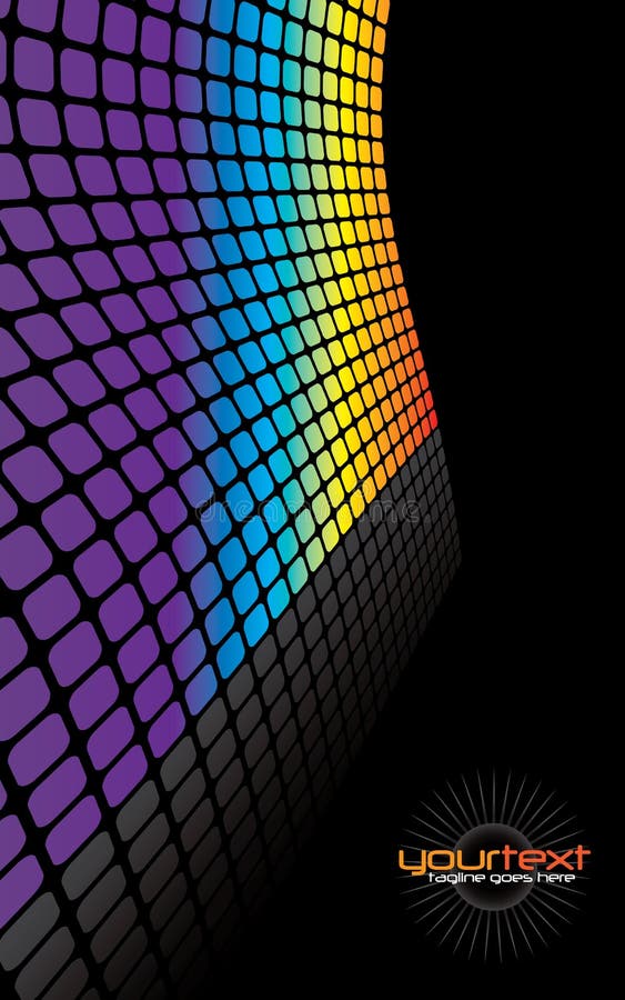 Rainbow Grid Background stock vector. Illustration of colorful - 13299301