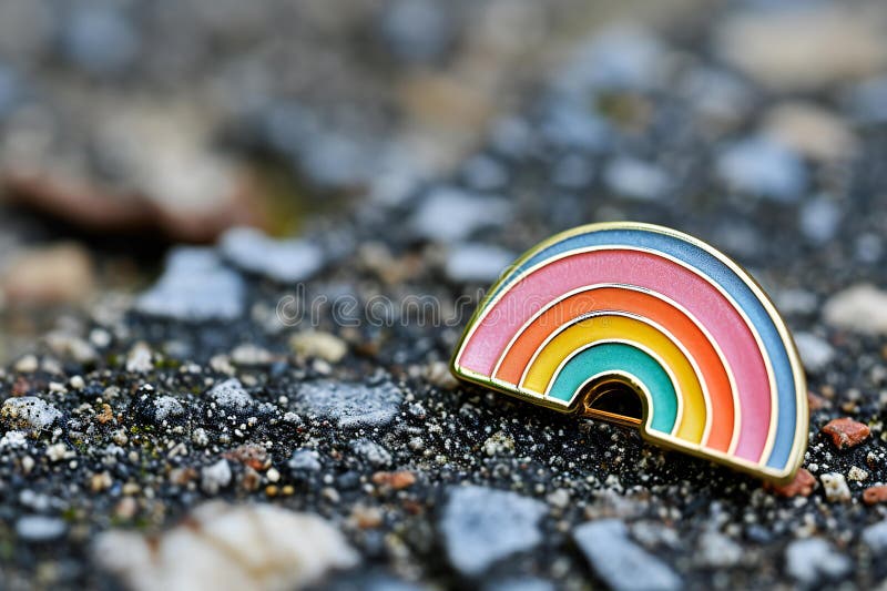 Rainbow on the Ground, Shallow Depth of Field, Selective Focus Stock ...