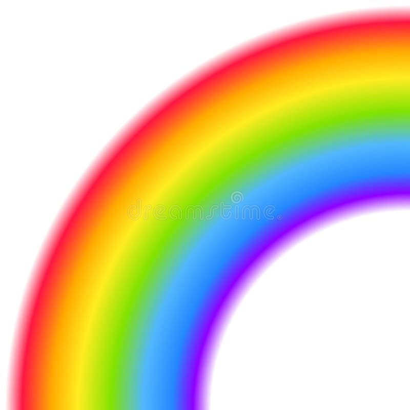 Rainbow Arc Shape, Half Circle, Bright Spectrum Colors, Colorful ...