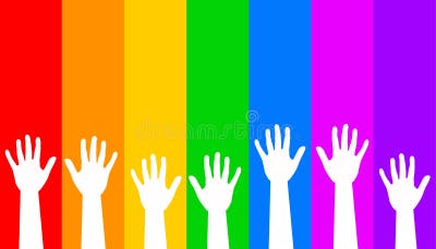 Helping Hands Rainbow Stock Illustrations – 262 Helping Hands Rainbow ...