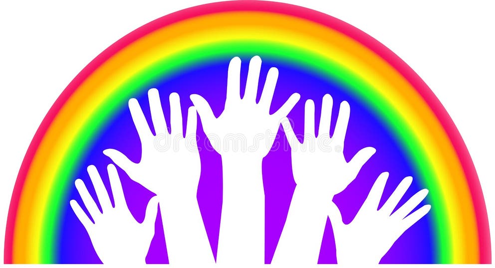 Rainbow Hands Stock Illustrations – 9,782 Rainbow Hands Stock ...