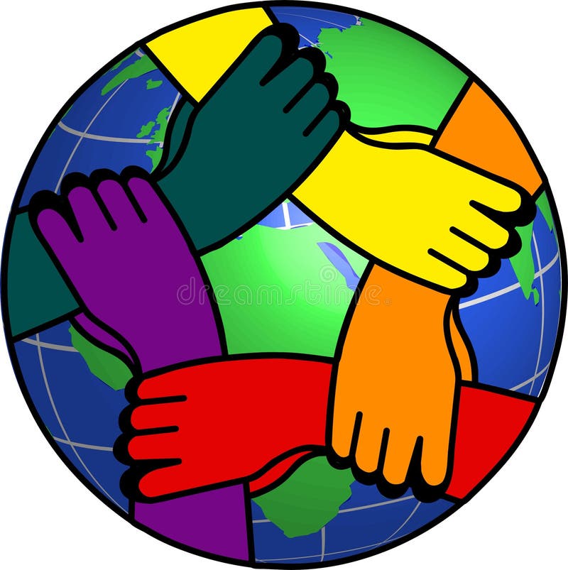 Rainbow hands stock vector. Illustration of friendship - 16974518