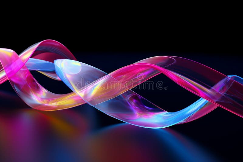 Rainbow Harmony Elements of a Rainbow Converging Stock Illustration ...