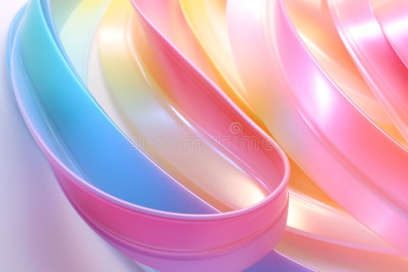 Rainbow Harmony Elements of a Rainbow Converging Stock Illustration ...