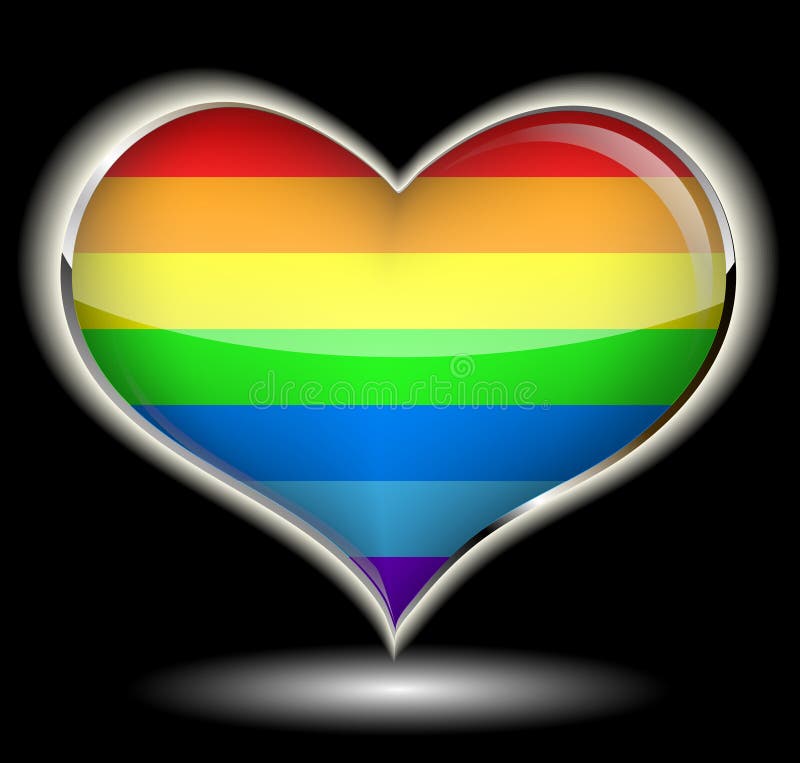 Rainbow Pride Ribbon stock vector. Illustration of background - 30188506