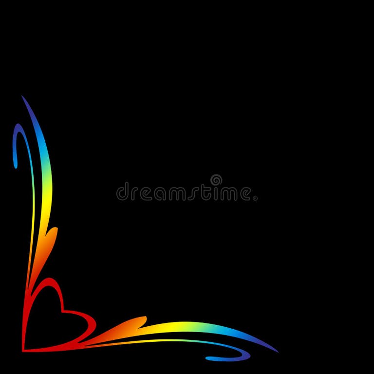 Rainbow Corner Border Stock Illustrations – 685 Rainbow Corner Border ...