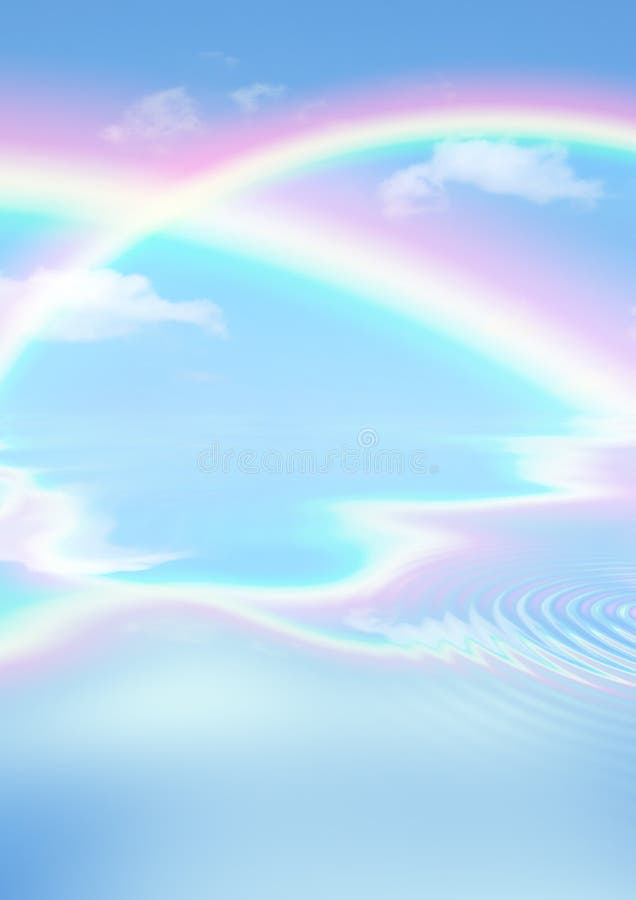 Rainbow Heaven stock photo. Image of double, reflection - 7245722