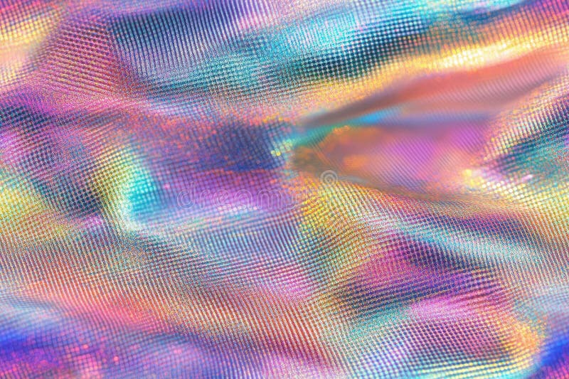 Rainbow Holographic Background with Metallic Pastel Colors and ...