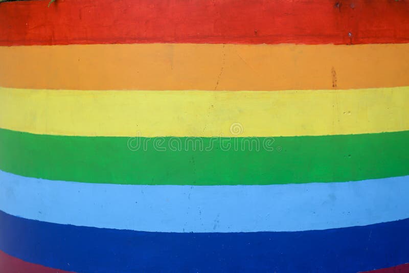 Rainbow Horizontal Lines Background, Multicolored Bright Stripes ...