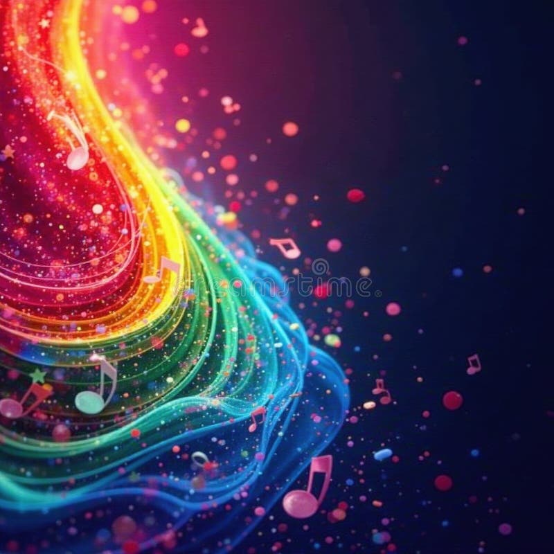 Rainbow Music Notes Background Rainbow Music Images – Browse 170,972