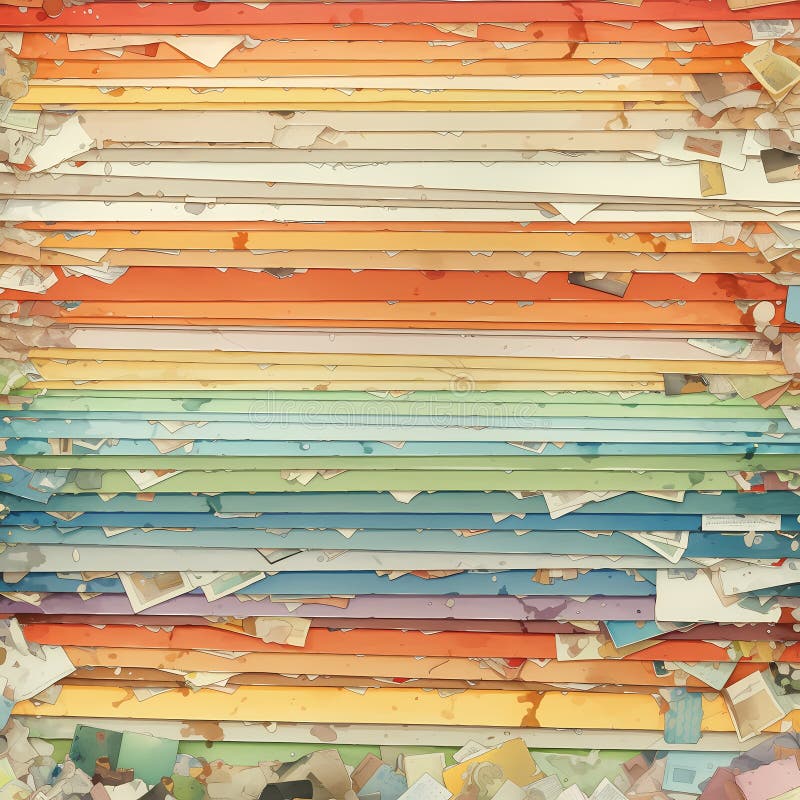 A Rainbow Hues of Inspiration Stacked Magazines Beauty Stock ...