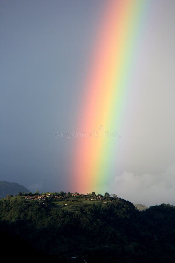 Rainbow stock photo. Image of canon, rain, rainbow, heavy - 56255992