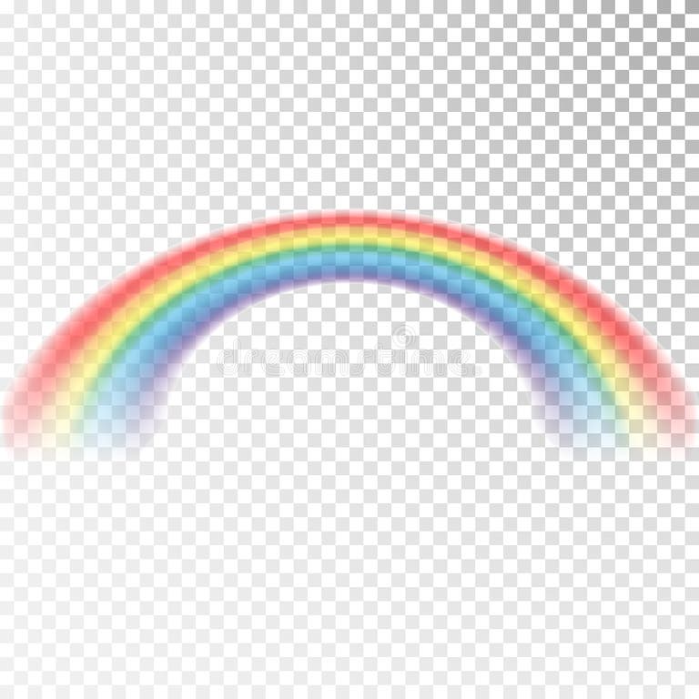 Rainbow Icon. Colorful Light and Bright Design Element for Decorative ...