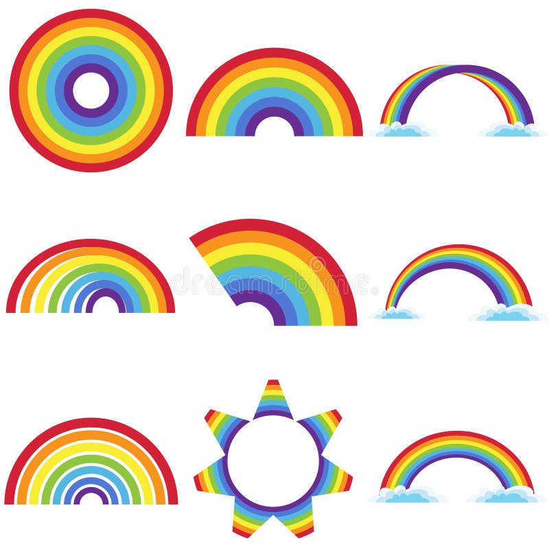 Rainbow icon stock illustration. Illustration of design - 90274427