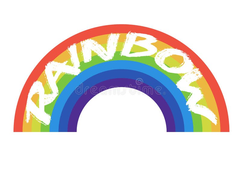 Rainbow icon flat stock vector. Illustration of blue - 91319940