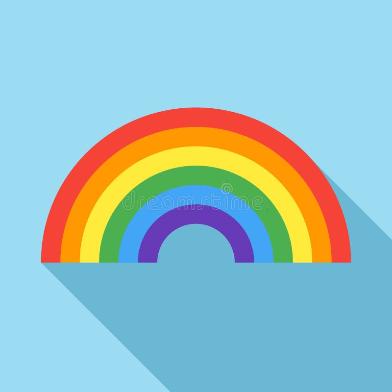 Rainbow icon digital red stock vector. Illustration of cauldron - 99736402