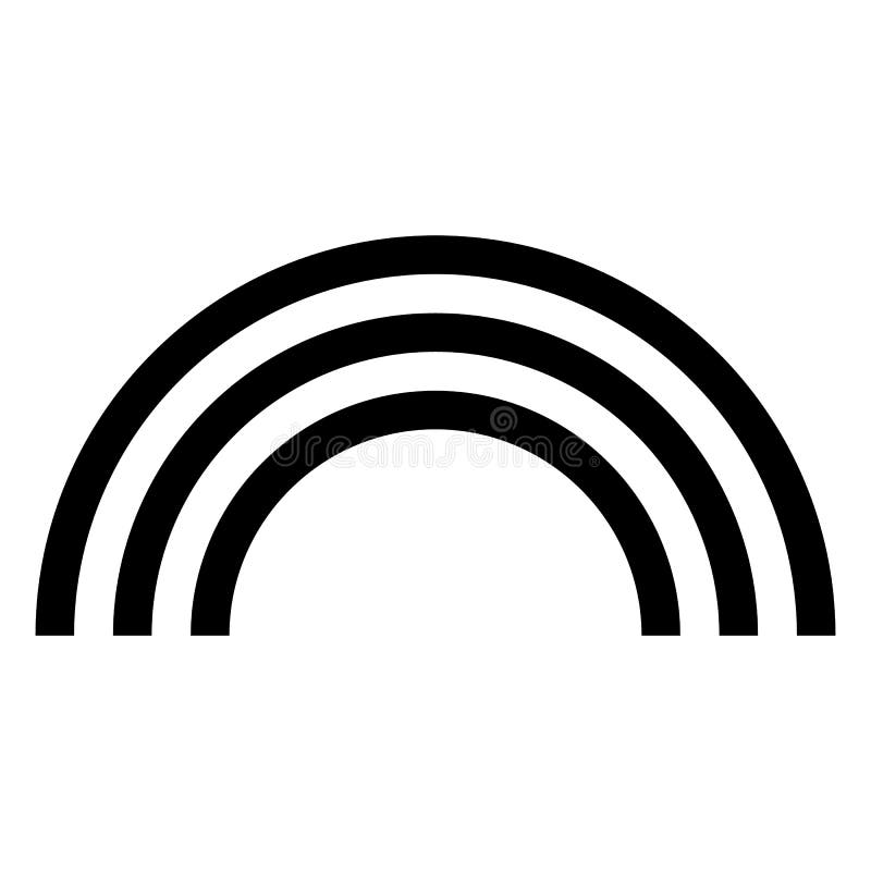 Rainbow Icon or Logo. Simple Design Vector Illustration Stock Vector ...