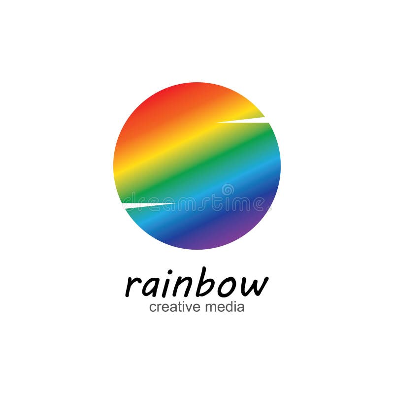 Rainbow Icon Logo Vector Template Illustration Design Stock ...