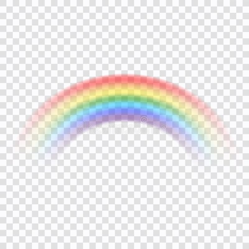 Rainbow Icon Realistic Isolated White Transparent Background Stock ...