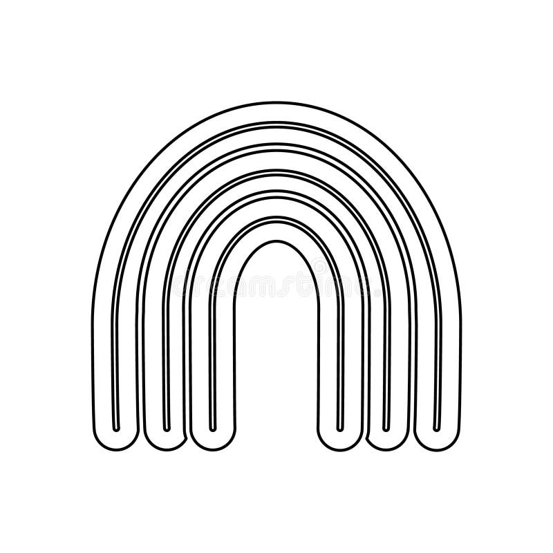 Rainbow Icon Vector. Bow Illustration Sign. Iris Symbol or Logo Stock ...