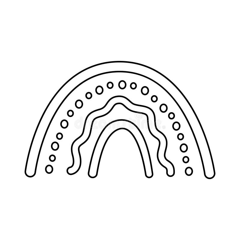 Rainbow Icon Vector. Bow Illustration Sign. Iris Symbol or Logo Stock ...