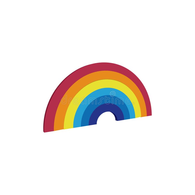 Rainbow icon vector stock vector. Illustration of rainbow - 296007715