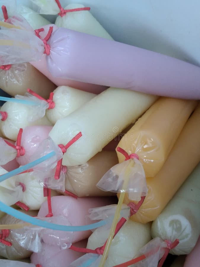 Rainbow Icy Delights: Refreshing with Colorful Ice Pops Stock Photo ...