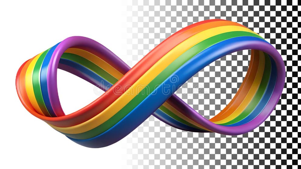 Rainbow Infinity, Colorful Abstract Loop Symbol Png Transparent Image ...