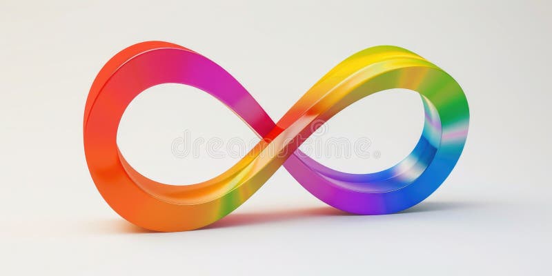 Rainbow Infinity Loop Art stock photo. Image of rainbow - 362615912