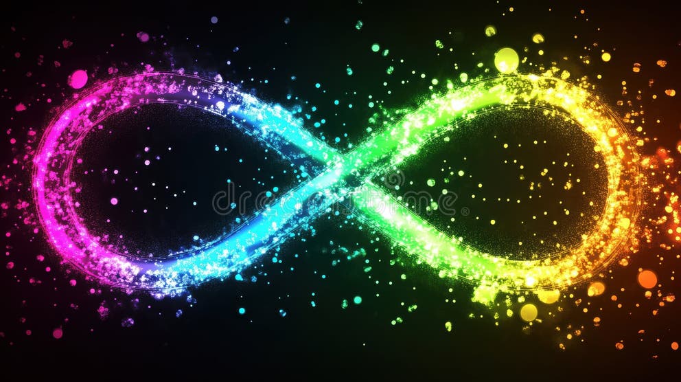 Rainbow Infinity a Luminous Symbol of Endless Possibilities and Eternal ...