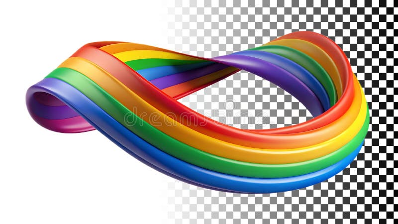 Rainbow Infinity Symbol, Colorful Loop for Diversity, Unity, and ...