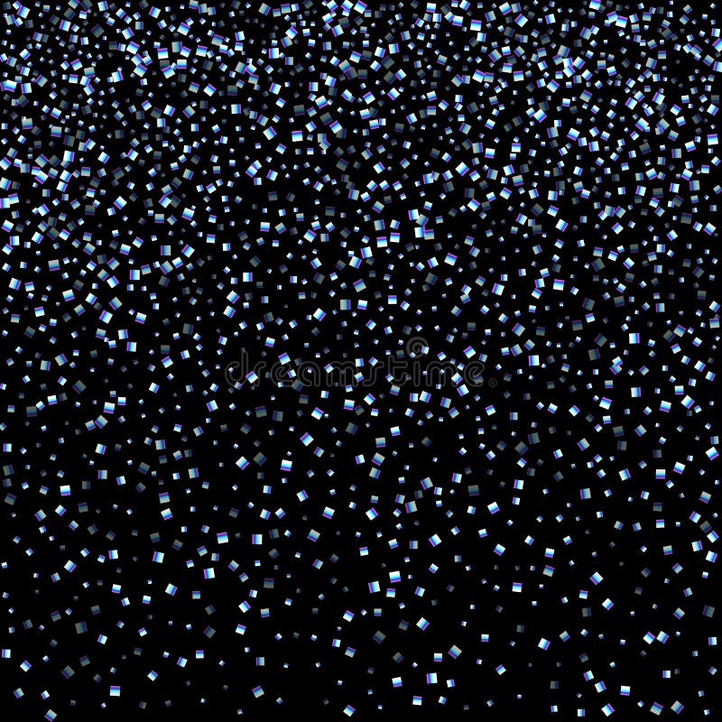 Rainbow, Iridescent Rectangle, Shiny Confetti. Stock Vector ...