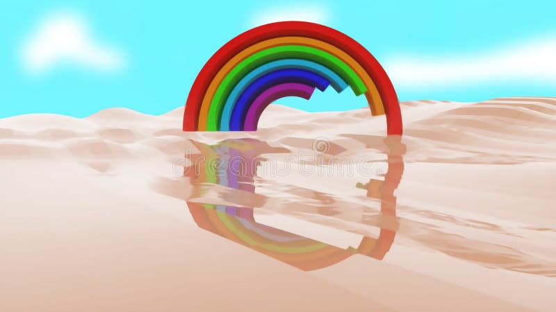Rainbow Joy Background Video 3D Stock Illustration - Illustration of ...