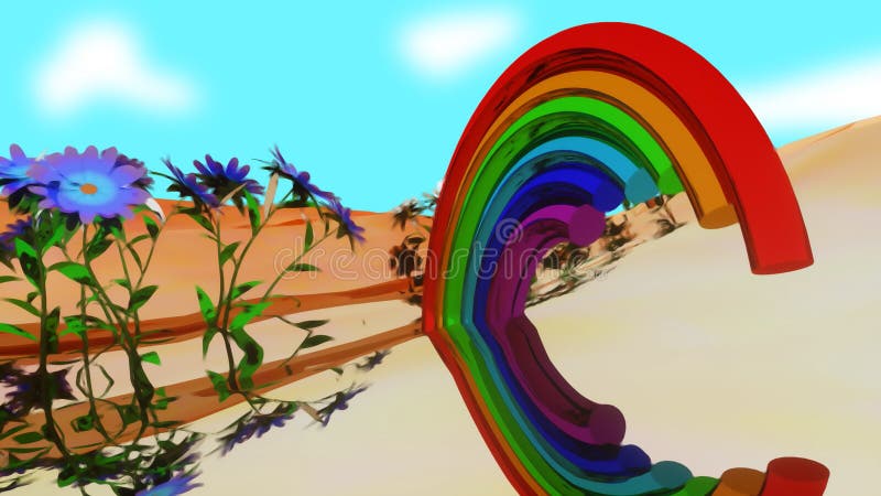Rainbow Joy Background Video 3D Stock Illustration - Illustration of ...