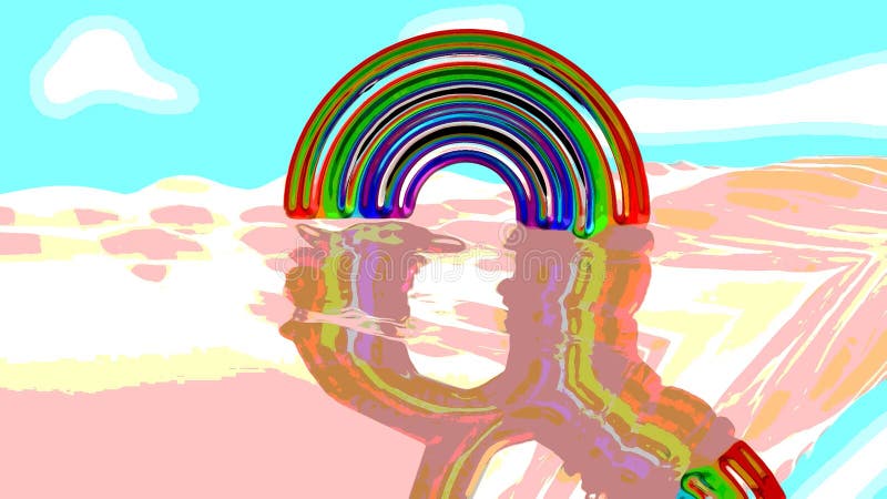 Rainbow Joy Background Video 3D Stock Illustration - Illustration of ...