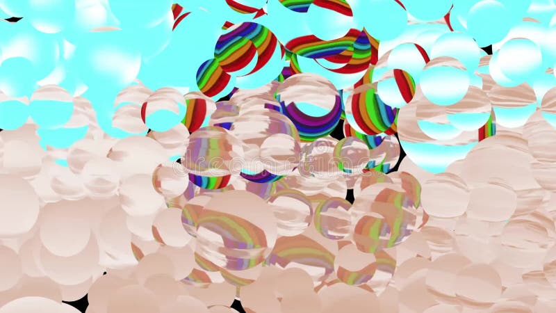 Rainbow Joy Threads Background Video 3D Stock Video - Video of ...