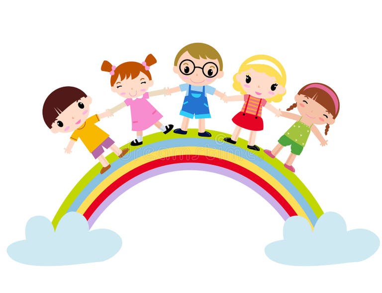 Kids Rainbow Clip Art Stock Illustrations – 3,293 Kids Rainbow Clip Art ...
