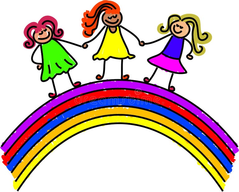 Kids Rainbow Clip Art Stock Illustrations – 3,293 Kids Rainbow Clip Art ...